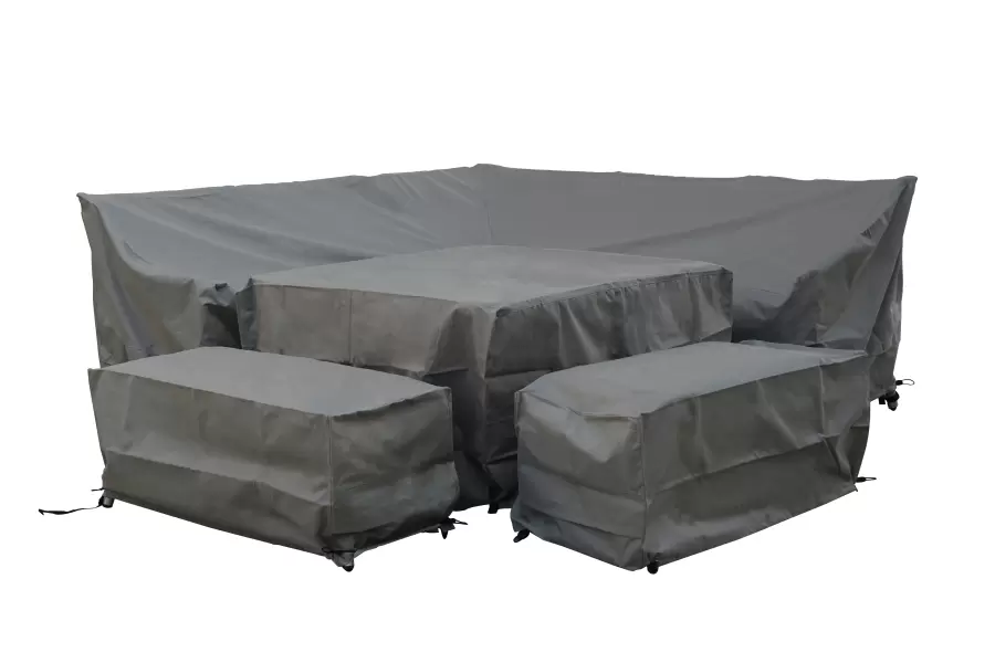 Square Corner Woven Set Covers - Khaki - Trioscape Garden Centre